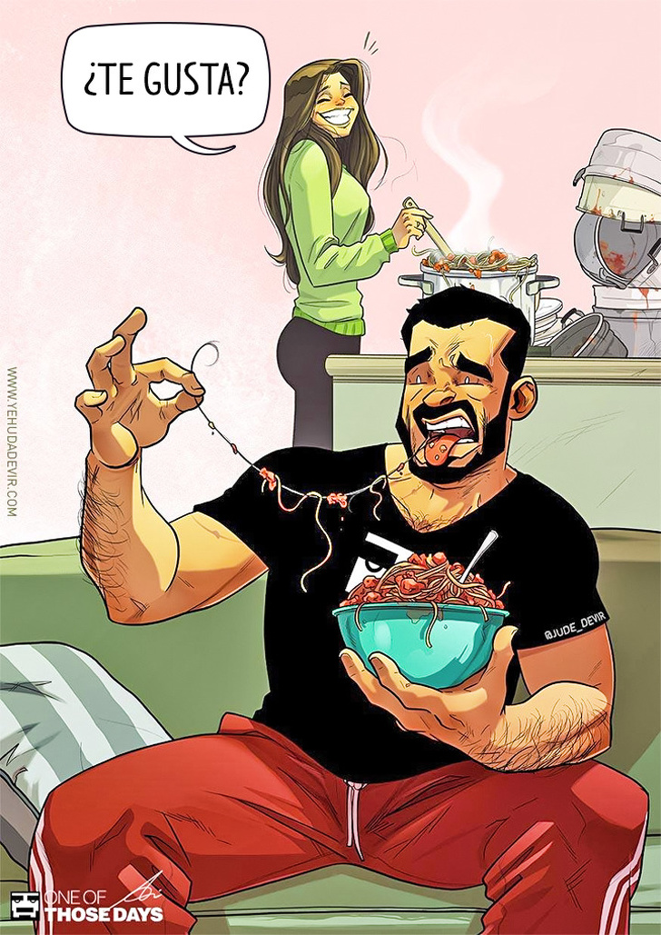 Artista israelí conquista a todos con sus divertidos cómics de la vida ...